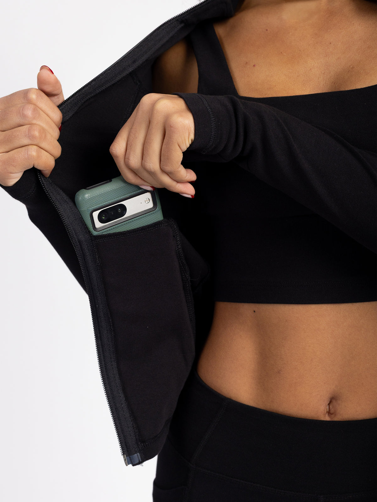PlantTec Organic Cotton Contour Jacket | Eclipse Black