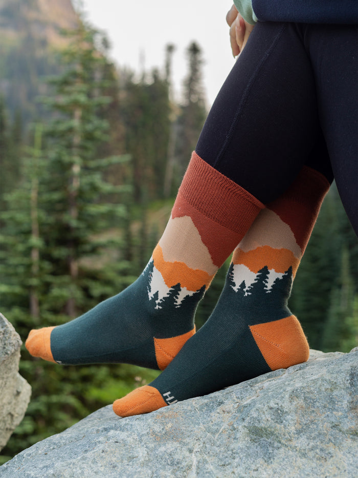 Nature-Inspired Organic Crew Socks | Happy Earth