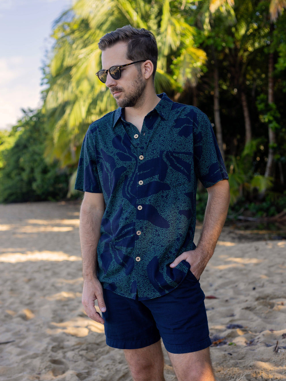 Organic Cotton Camp Shirt | Nightbloom