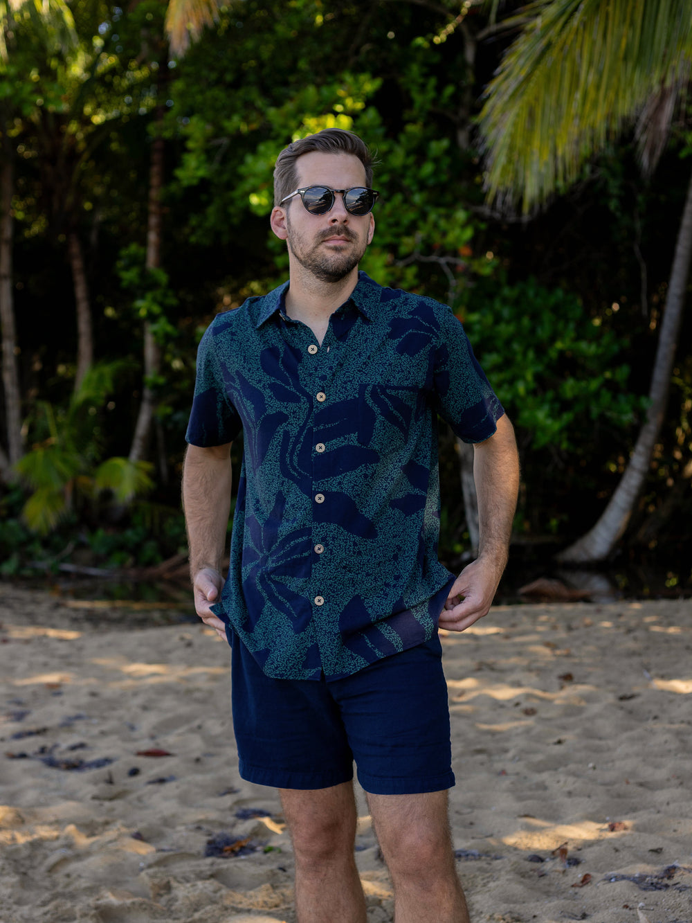 Organic Cotton Camp Shirt | Nightbloom