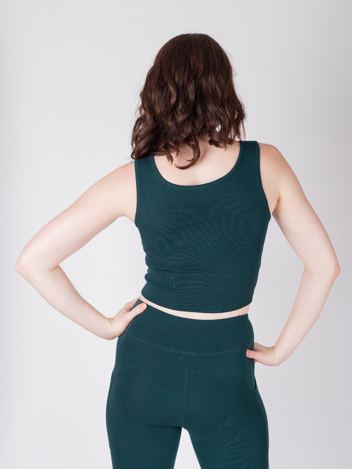 PlantTec Plant-Based Organic Cotton Performance Tank - Ribbed / Teal