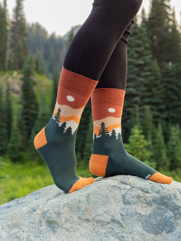 Nature-Inspired Organic Crew Socks | Happy Earth