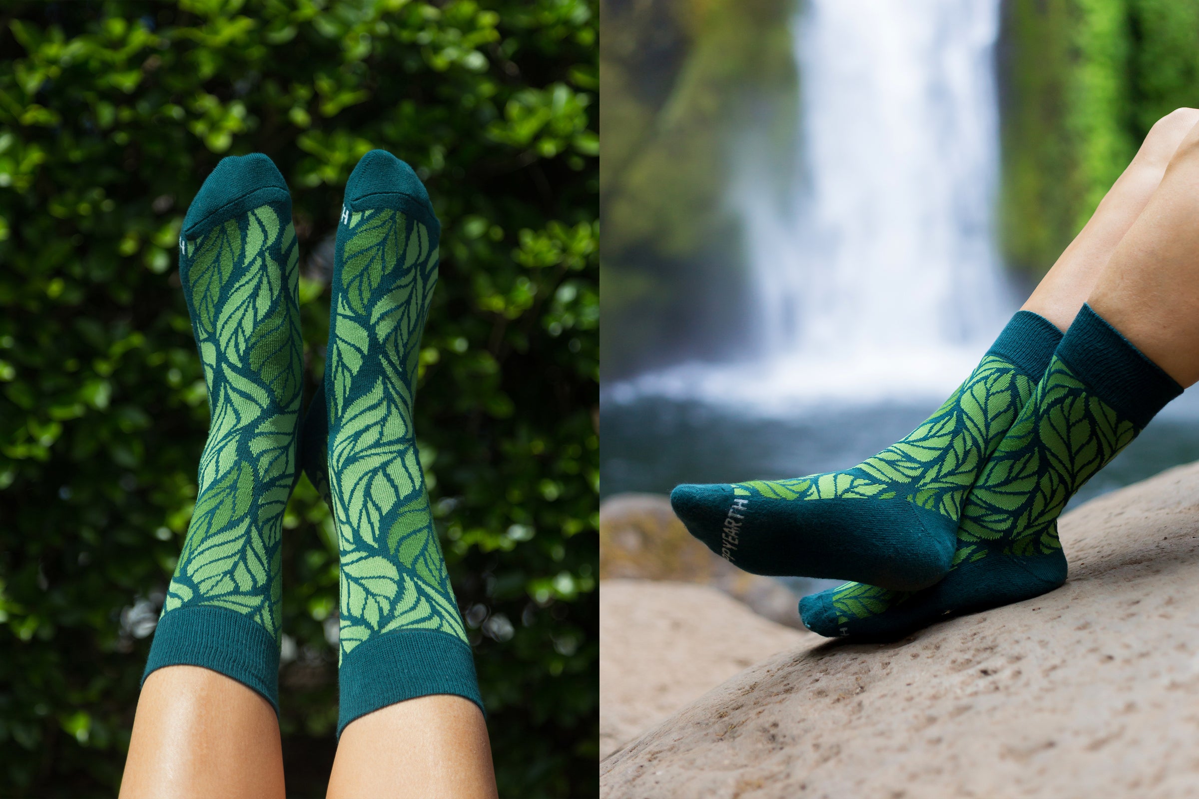 Nature-Inspired Organic Crew Socks | Happy Earth