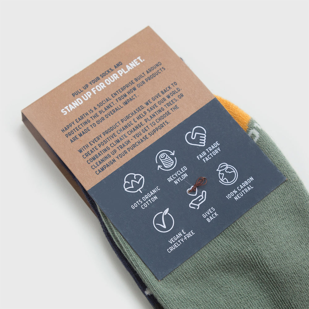 Starry Night Organic Cotton Crew Socks
